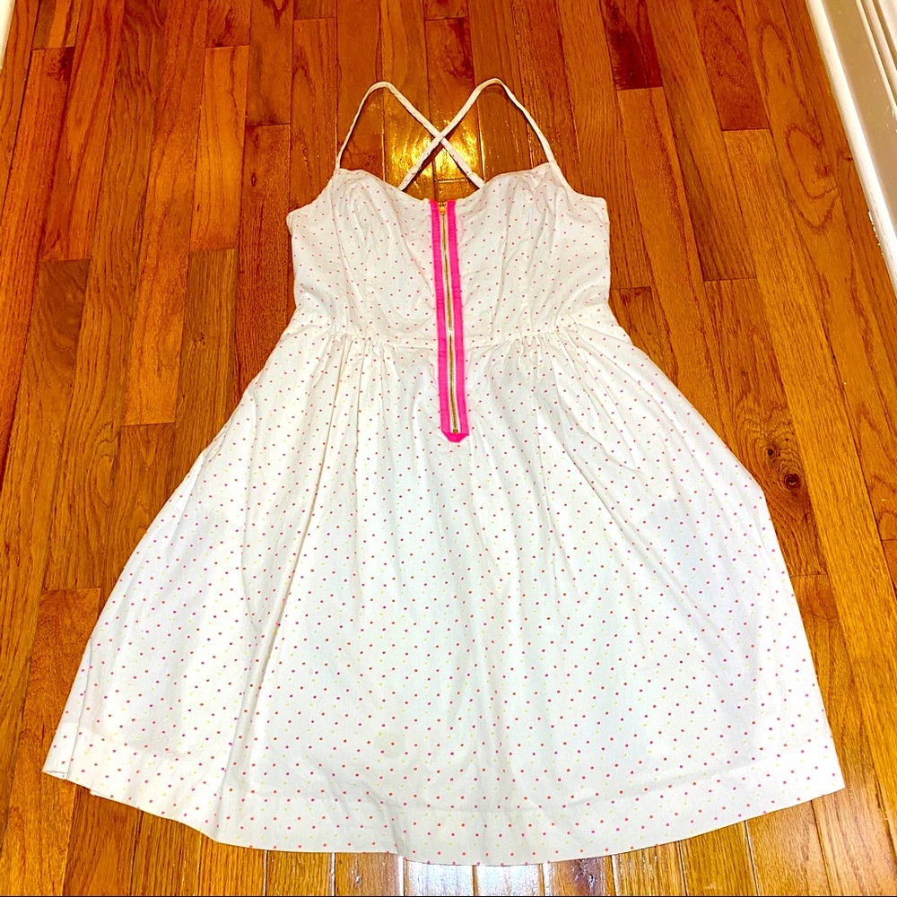 Embroidered Polka Dot Lilly Pulitzer Sun Dress - Gem